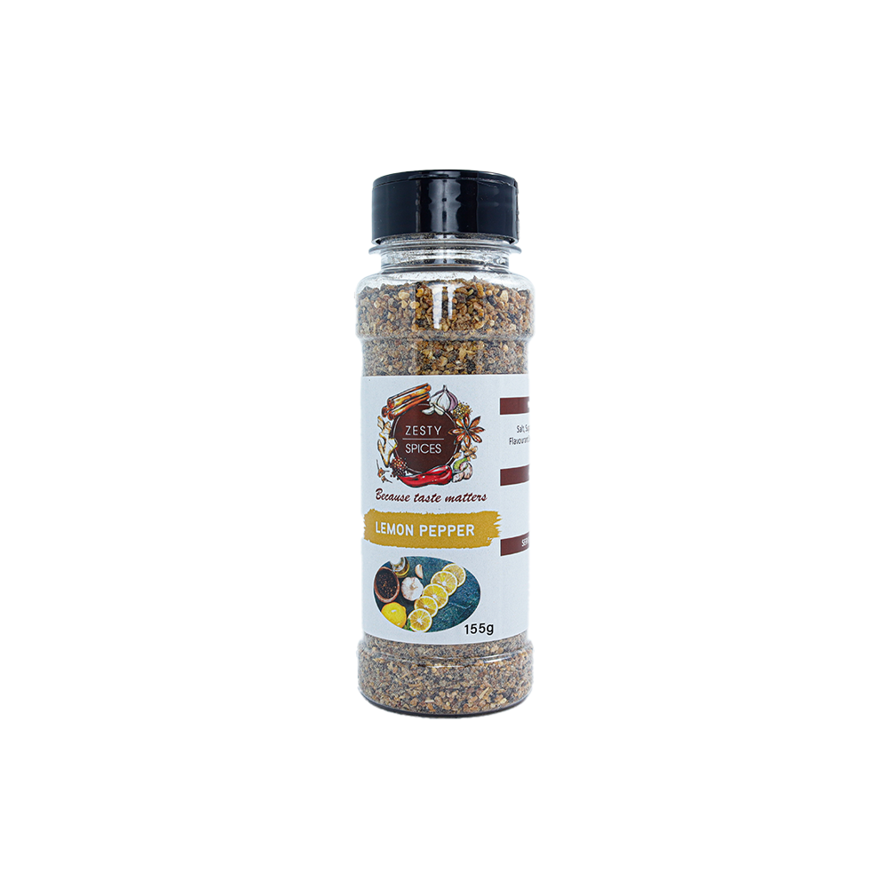 Lemon Pepper 155g – Zesty Spices